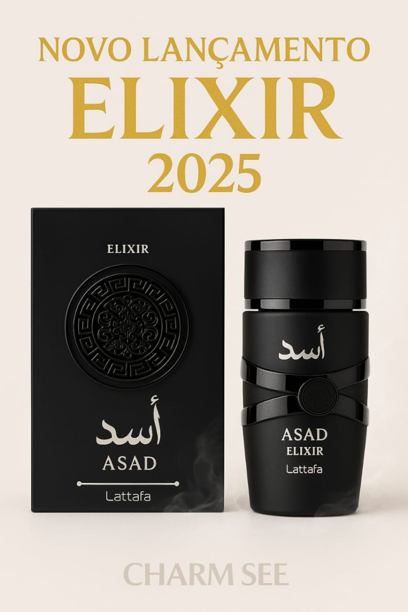 Perfume Árabe ASAD ELIXIR Lattafa Luxo Eau de Parfum 100ml - Masculino ...