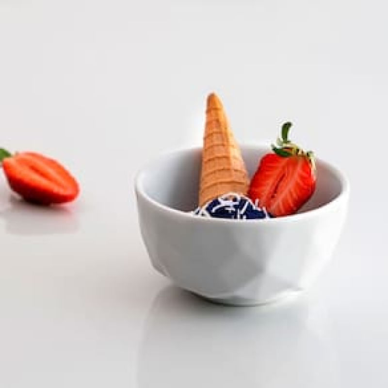 Conjunto com 12 Tigelas M Germer Edros em Porcelana Branca - 600 ml ...