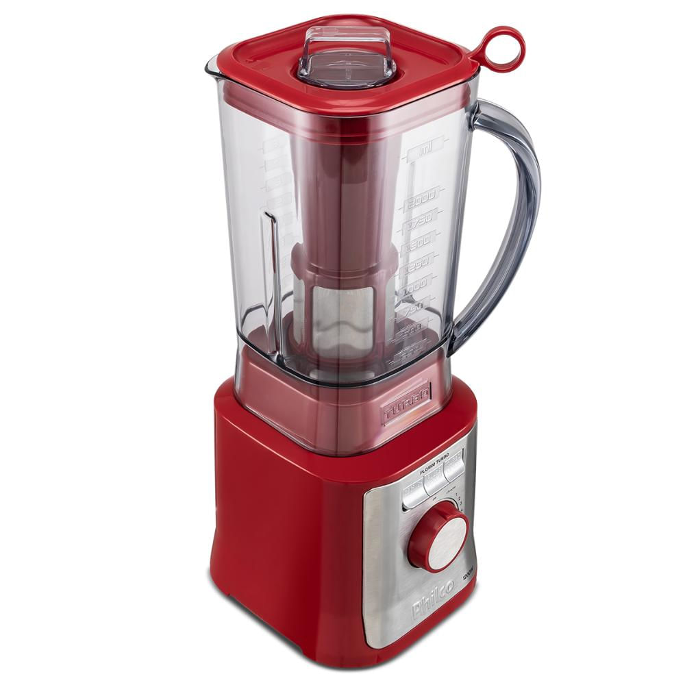 Liquidificador Philco PLQ1600V Turbo 1200W Easy Smart 3L Vermelho 110V ...