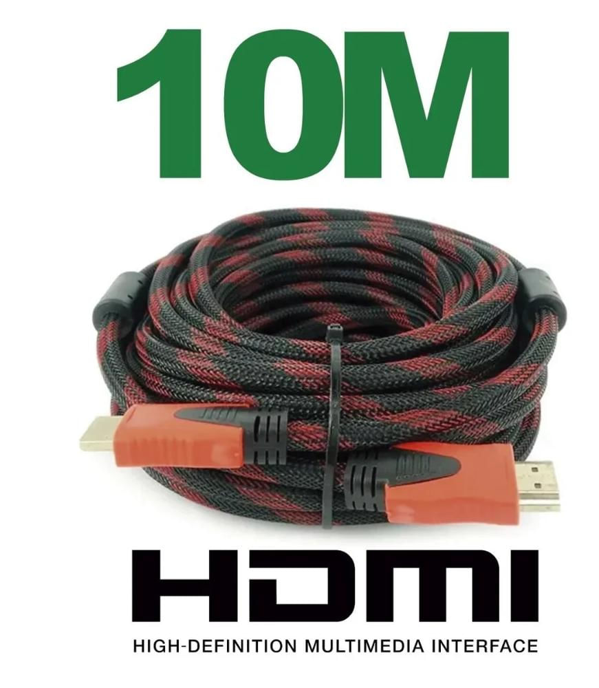 Cabo Hdmi 10 Metros Blindado 3d Full Hd Para Tv Game Pc Notebok ...