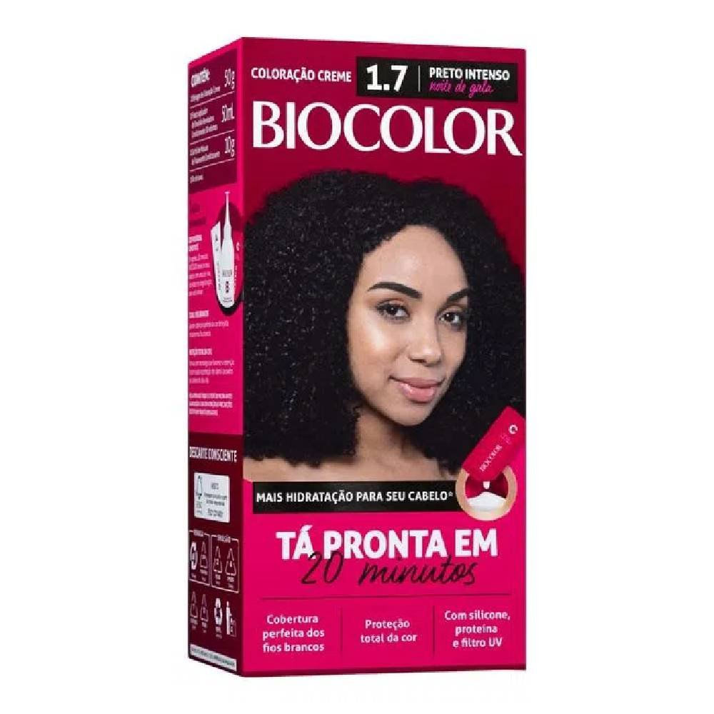 Mini Kit Tinta De Cabelo Biocolor Preto Intenso Noite De Gala 1.7 ...