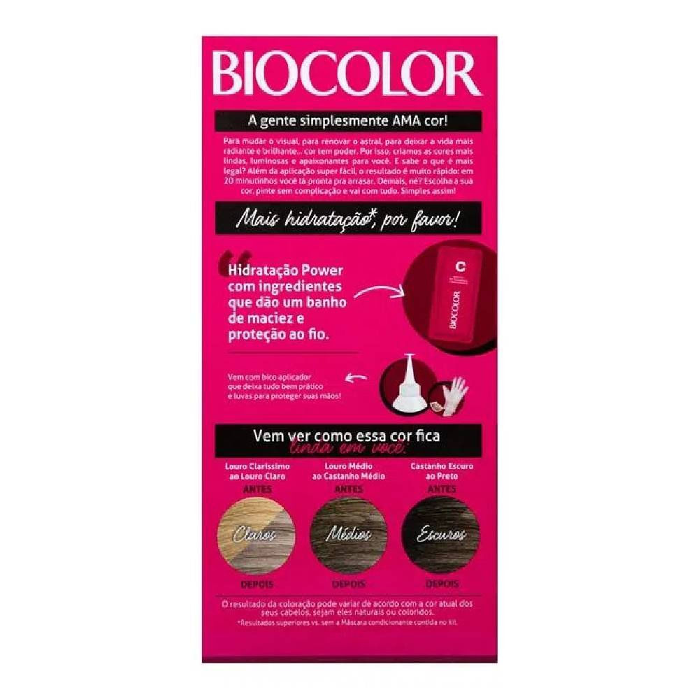 Mini Kit Tinta De Cabelo Biocolor Louro Cinza Médio 7.1 - Shopping do ...
