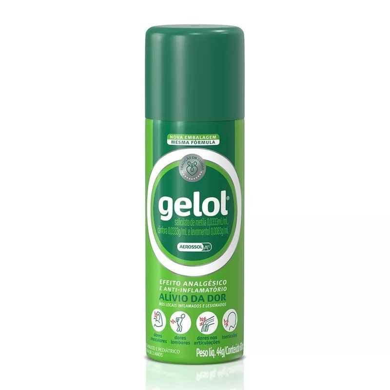 Gelol Aerosol 60ml - Shopping do Sicredi
