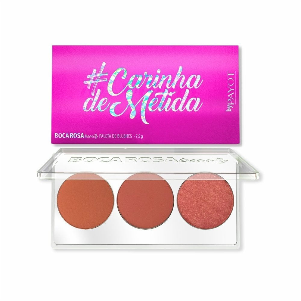 Paleta De Blushs Boca Rosa #carinhametida - Shopping do Sicredi