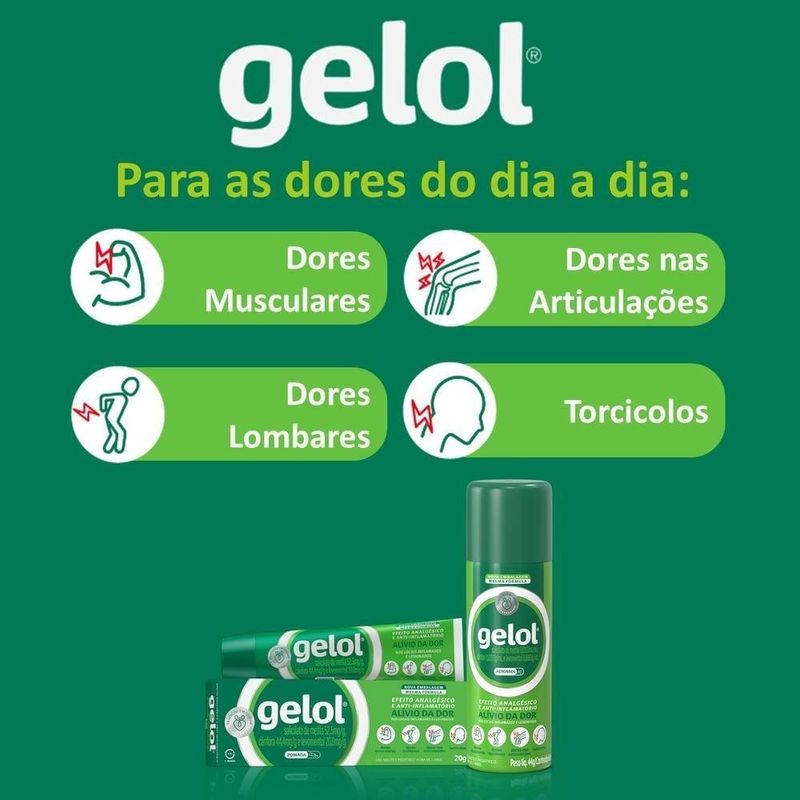 Gelol Pomada 20g Shopping Do Sicredi