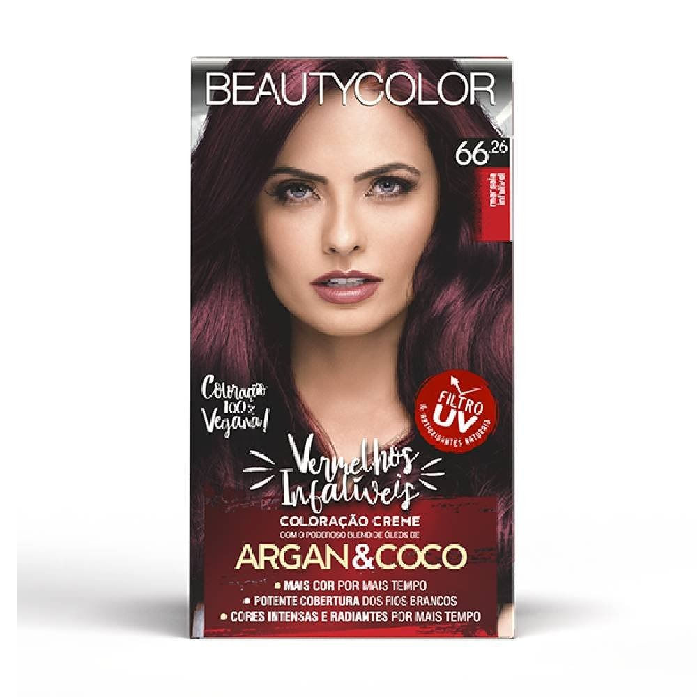 Tintura Permanente Beauty Color 66.26 Marsala Infalível - Shopping do ...