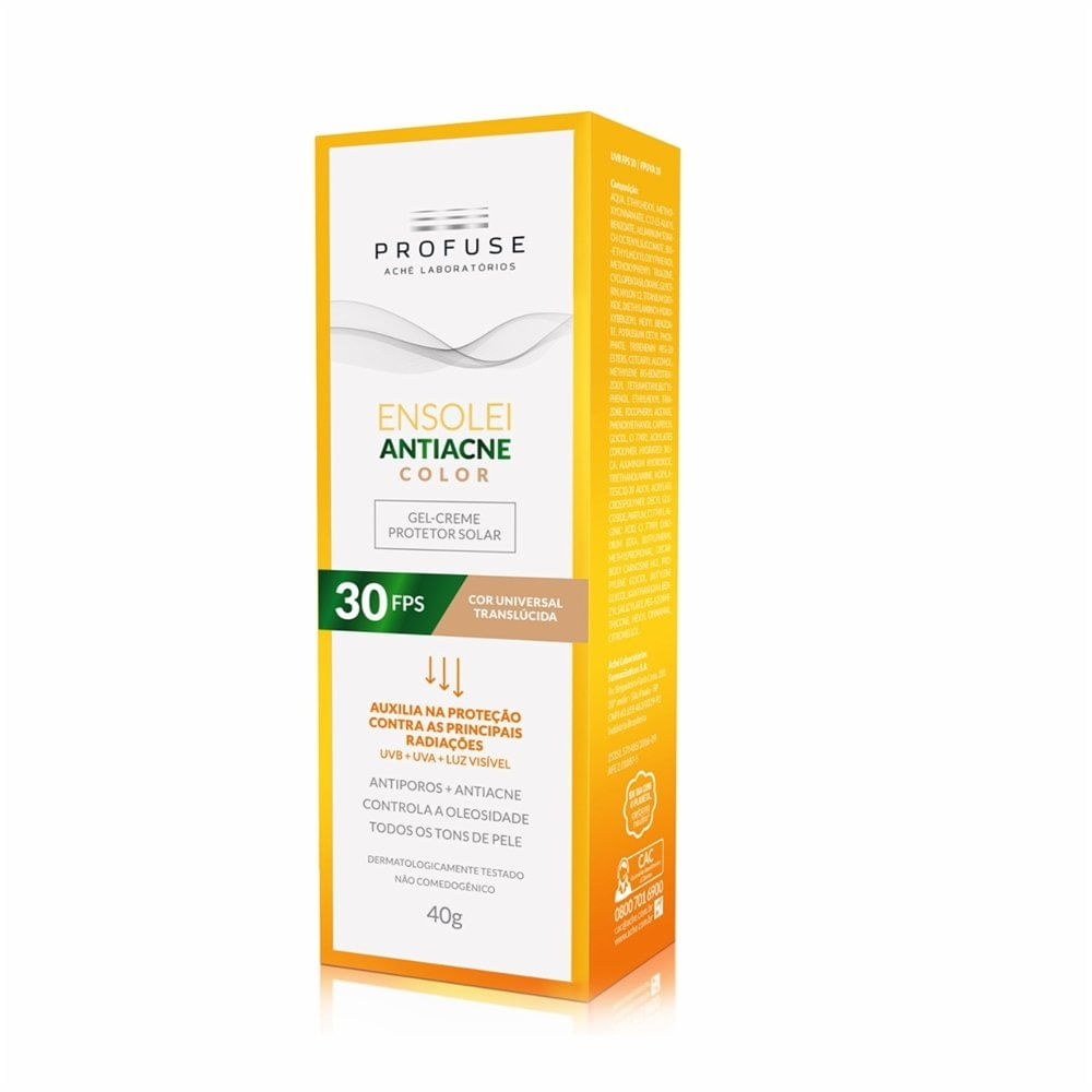 Protetor Solar Profuse Ensolei Antiacne Color Fps 30 40g - Shopping do ... Protetor Solar Profuse Ensolei Antiacne Color Fps 30 40g - Shopping do ...