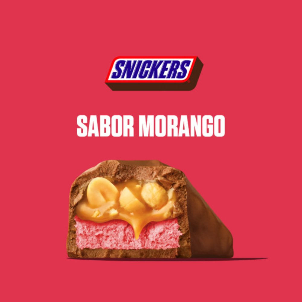 Chocolate Snickers Morango 42g - Shopping do Sicredi