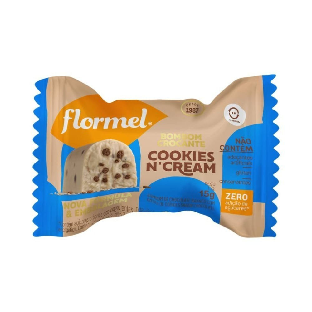Bombom Flormel Cookies N Cream 12g - Shopping do Sicredi