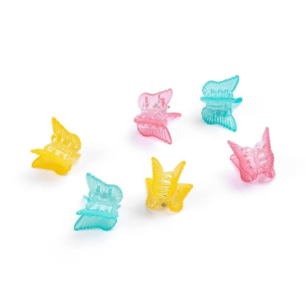Mini Piranhas Para Cabelo Coloridas Borboleta Coleção Infantil 6 ...