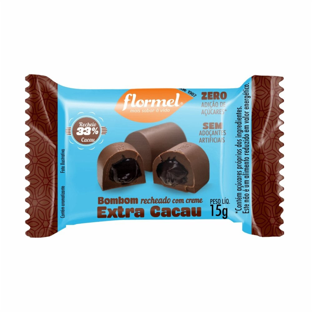 Bombom Flormel Creme Extra Cacau 15g - Shopping do Sicredi
