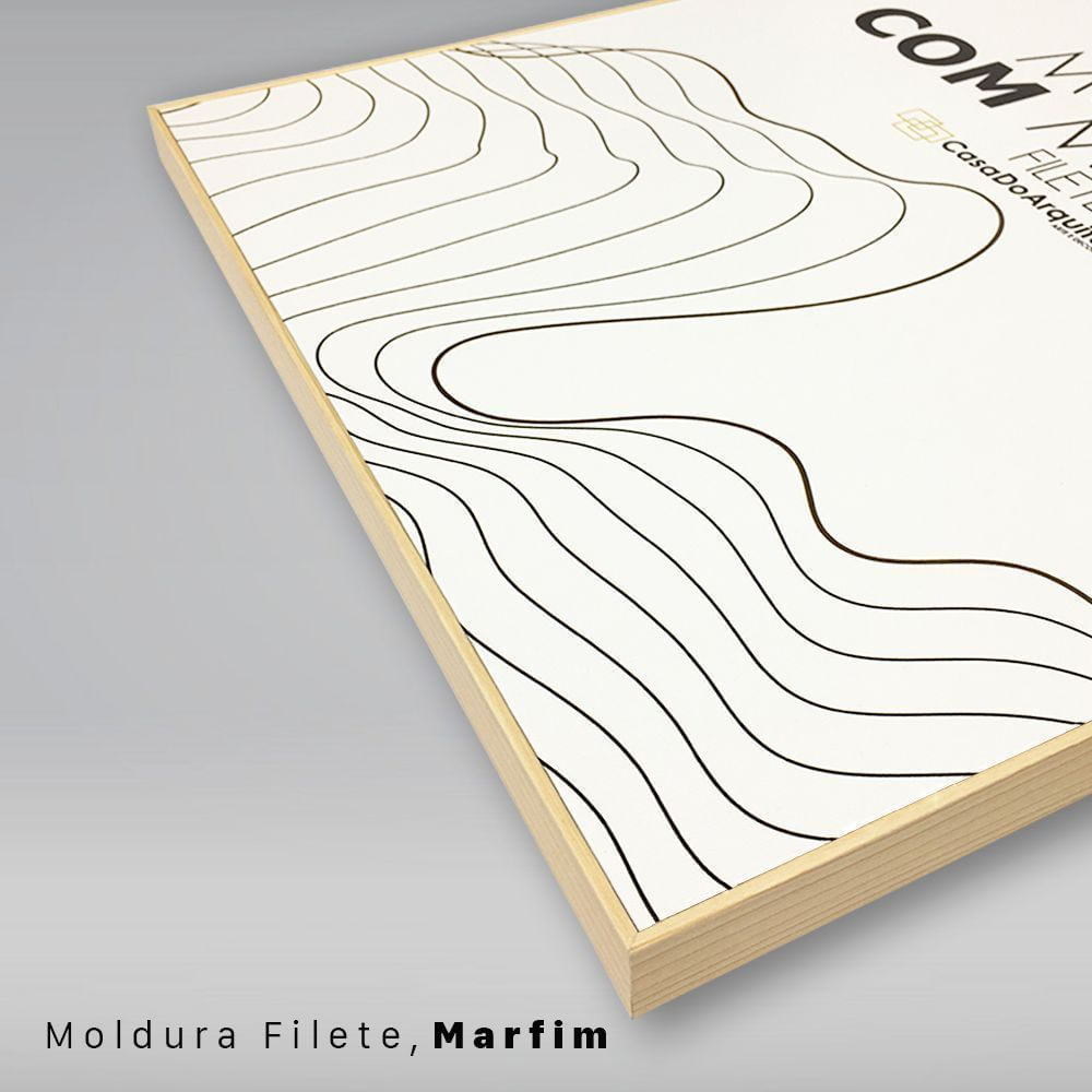 Quadro Sistema de Cores RGB 60x43 Filete Marfim - Shopping do Sicredi