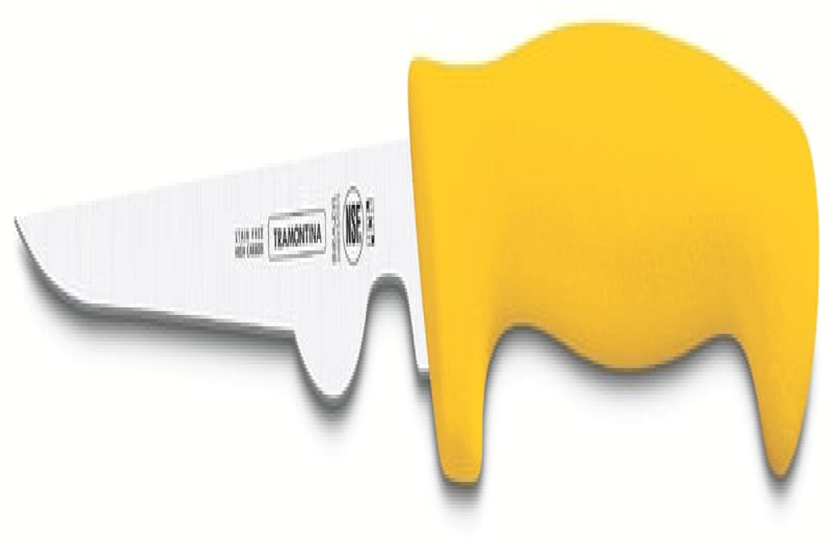 Faca Ostra Inox 5 Profissional Amarelo Tramontina - Shopping do Sicredi