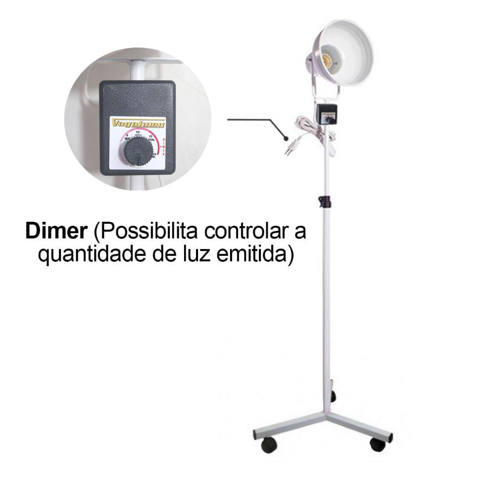 Pedestal Suporte para Infravermelho Dimer e Rodízio Altura 1.35m ... Pedestal Suporte para Infravermelho Dimer e Rodízio Altura 1.35m ...