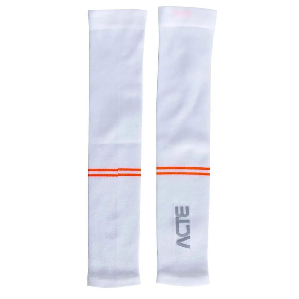 Manguito de Compressão Volei Ciclismo P/M Branco Acte - Shopping do Sicredi