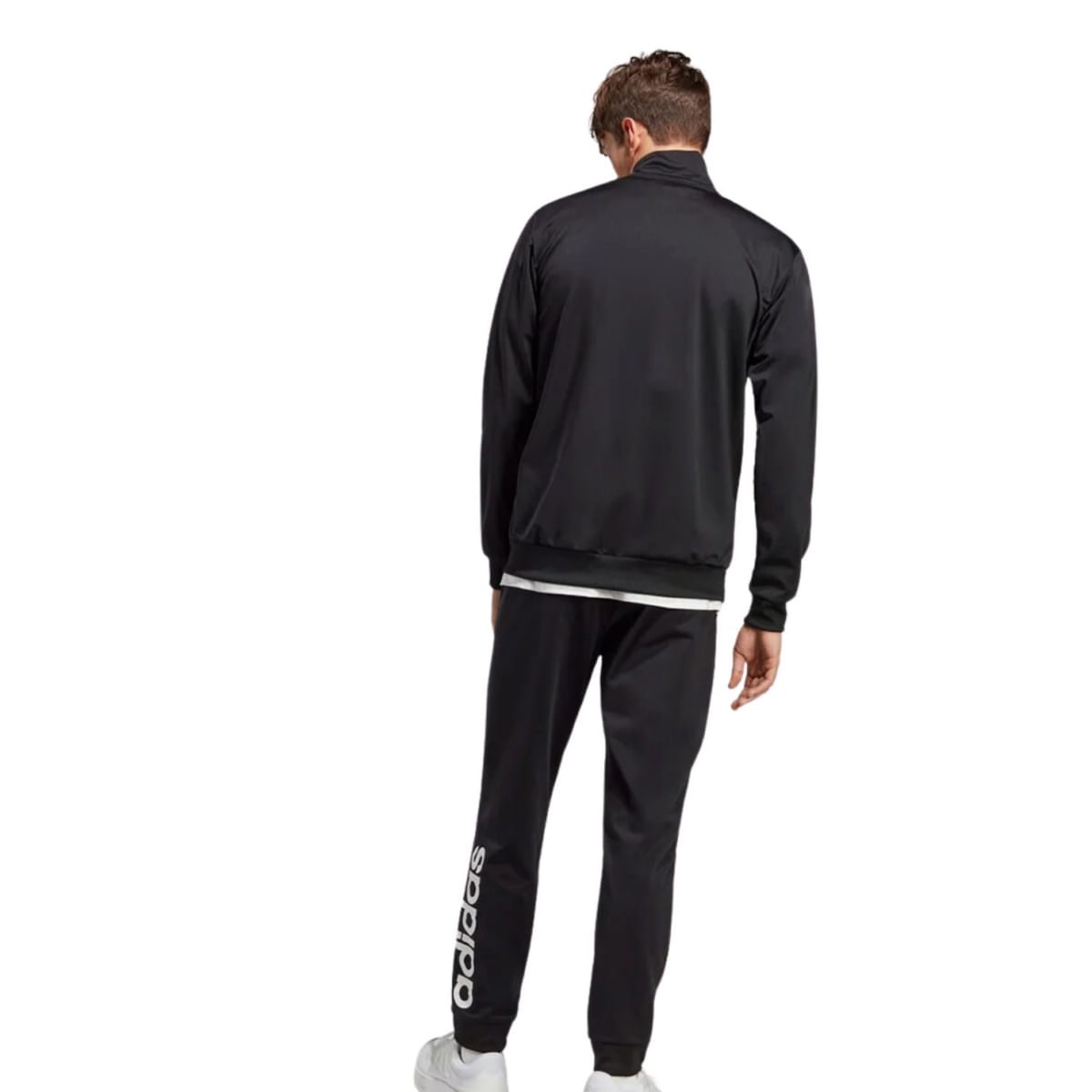 Conjunto Agasalho Logo Linear Adidas Masculino IC6775 - Shopping do Sicredi