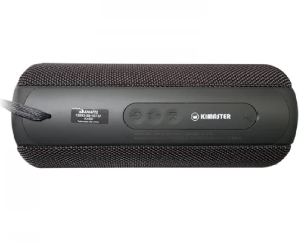 Caixa de Som Portátil Bluetooth IPX6 K450 Kimaster 18W Cinza - Shopping do Sicredi