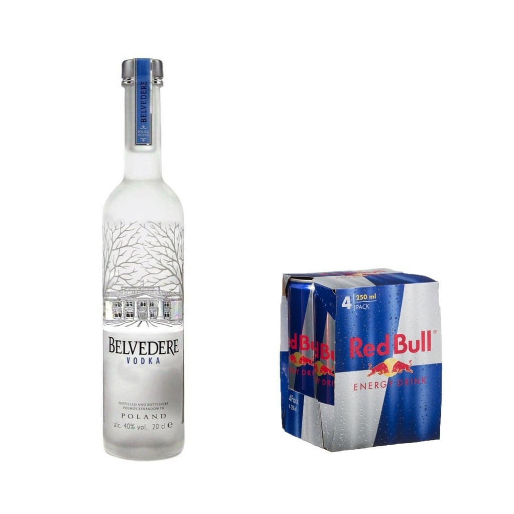 Combo Belvedere Pure + Red Bull - Shopping do Sicredi
