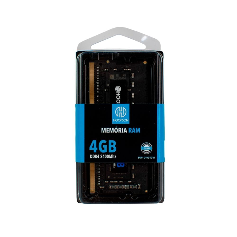 Memória Ram DDR4 4G 2400Mhz Hoopson - Shopping do Sicredi