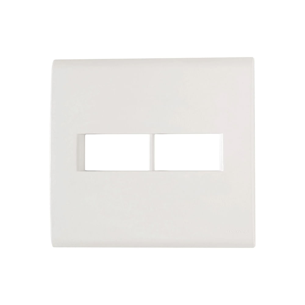 Placa 4X4 2 Postos Liz Branca - Shopping do Sicredi