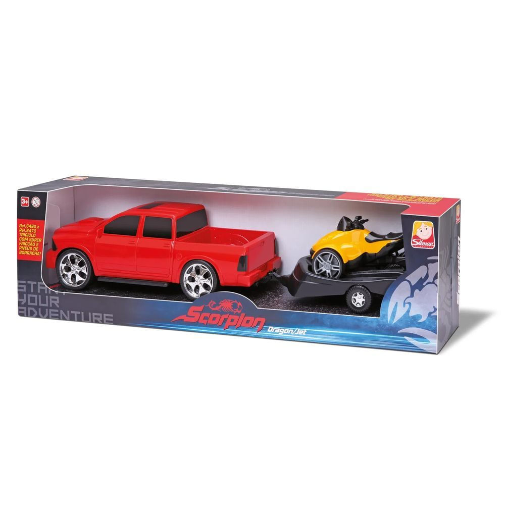 Carro Scorpion Dragon Jet Vermelho 6460 - Silmar - Shopping do Sicredi