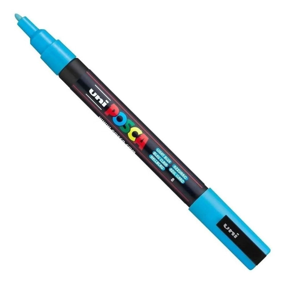 Caneta Posca Pc 3M Azul Claro 590301 - Cis - Shopping do Sicredi