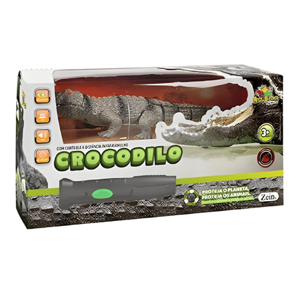 Crocodilo Com Controle Remoto 390709 - Art Brink - Shopping do Sicredi
