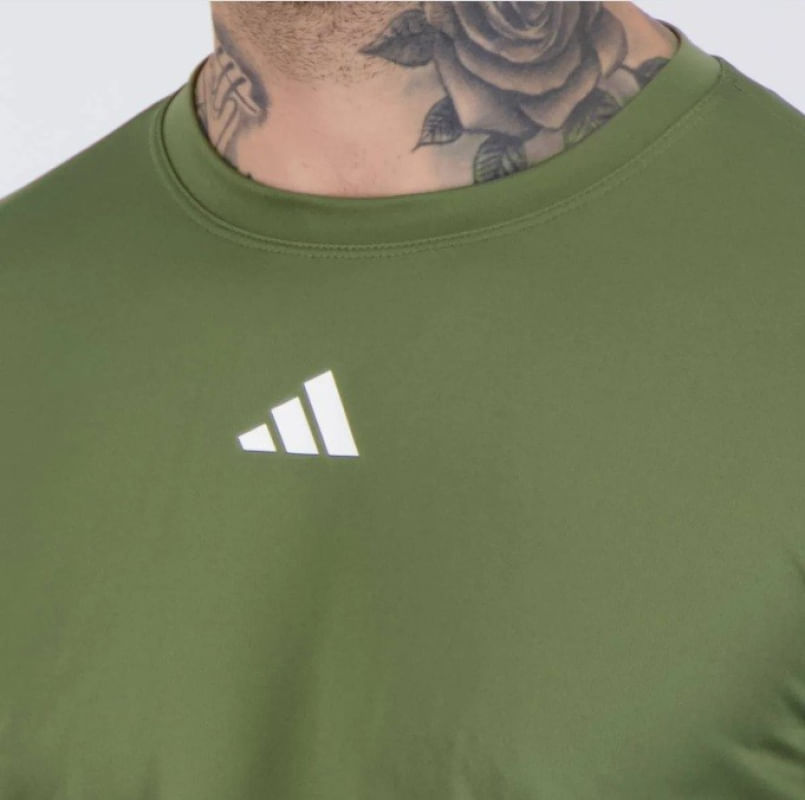 Camiseta Adidas Treino Basica Focus Olive Jd5590 - Shopping do Sicredi