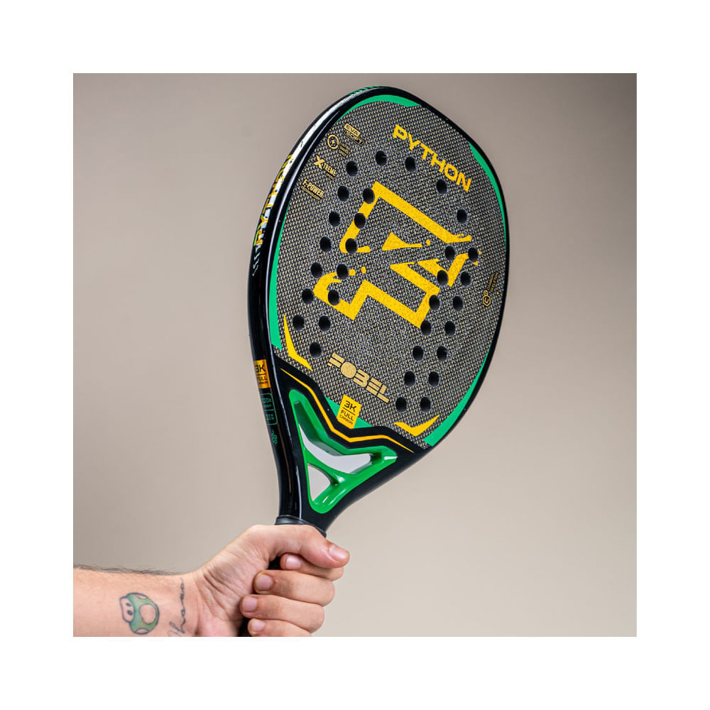 Raquete Beach Tennis Fobel Python com Caixa Carbono 3K 2024 - Shopping do Sicredi