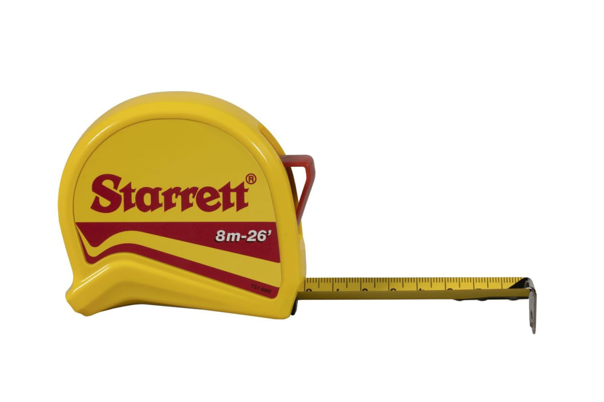 Trena de Bolso 8 Metros Linha Milímetros e Polegadas STS1-8ME Starrett ...