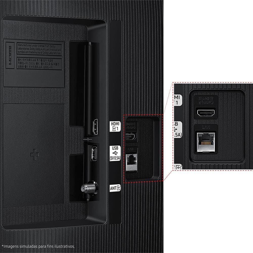 Smart TV 32" Samsung LED HD H5000F com Sistema Operacional Tizen ...